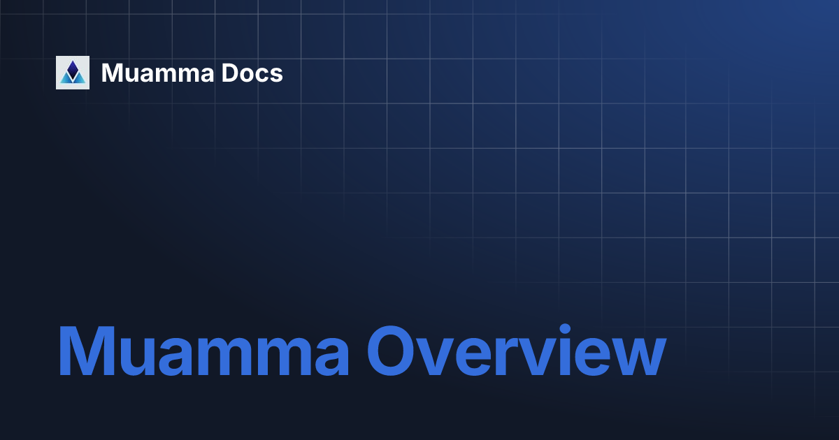 Muamma Overview | Muamma Docs